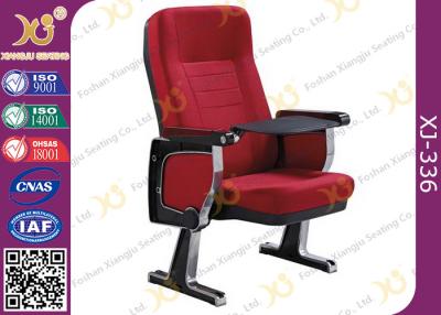 China Polyester Fabric Acoustic Absorption Church Hall Chairs With ABS Writing Pad for sale