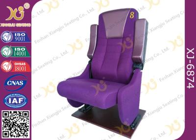 China Folding Lecture Hall Armrest Theatre Room Chairs With Drink Hold For Cinema for sale
