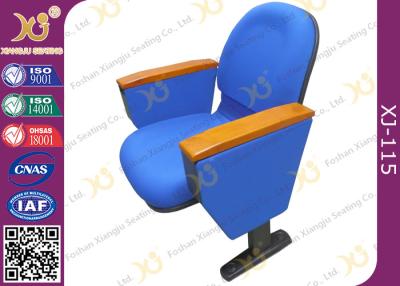China Flame retardant Fabric cover Auditorium Chairs with PAD 580mm center distance for audience room for sale