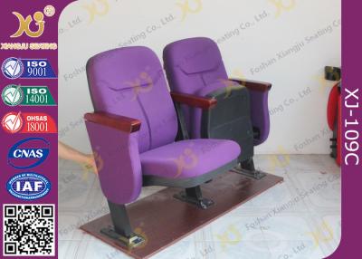 China Low Back Plastic Back Church Hall Chairs / Seating Noise Free Returning for sale