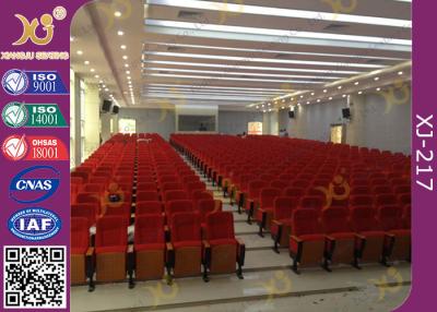China Damper Returning System Retractable Auditorium Seating Flame Retardant Treatment for sale