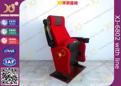 China Fire Retardant Fabric Cover Cinema Theater Chairs Anchor Fixed On Floor for sale