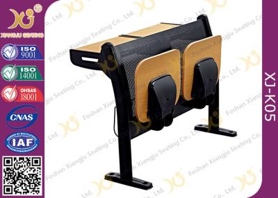 China Fireproof Fixed Floor Wooden School Desk And Chair College Classroom Furniture for sale