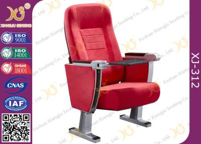 China ABS Folding Pad Auditorium Floor Mounted Chairs Die Casting Aluminum Alloy Legs for sale