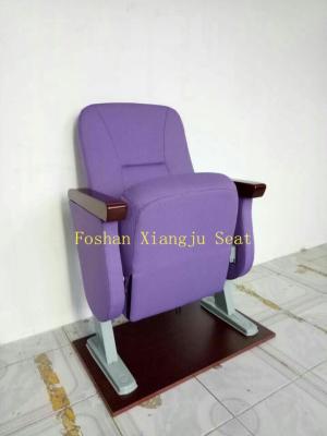 China Aluminium  Leg Wooden Armrest Theatre Seat Low Back 560mm Width Auditorium For Prayer XJ-125A for sale