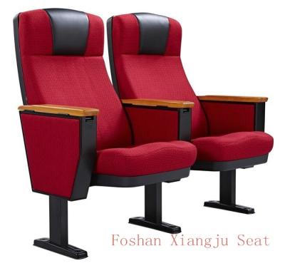 China PP Shell Solid Wood Arm 580mm Dimention Auditorium Chair For Conference Room Seating for sale