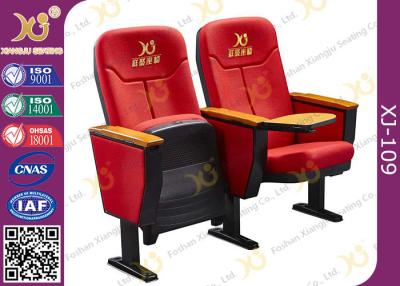 China Standard Design Ergonomic Back Rest Movie Theater Chairs With Logo On Seat Back for sale