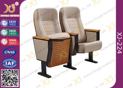China Customized Seat Advanced Molded Foam Steel School Auditorium Chairs With Back Pad for sale