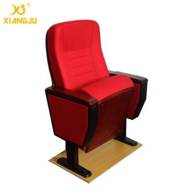 China High Pressure Plywood Armrest Red Folding Auditorium Chairs 5 Years Warranty for sale
