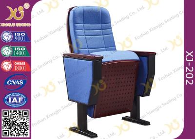 China Upholstered Ergonomic High Grade Fold Up Auditorium Seating / Movie Theater Chairs for sale