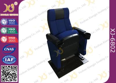 China SGS Foldable Metal Frame Movie Theater Seats With High Density Molded Foam for sale