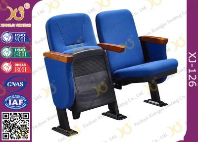 China Merit Stackable Church Hall Chairs , Plastic Covering Auditorium Chairs for sale