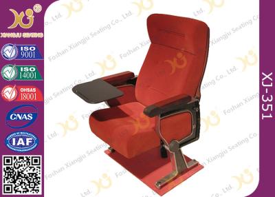 China Self Weight Close Seat Pad Moive Theater Seating Chairs In Aluminum Alloy Legs for sale