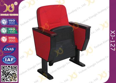 China Heavy Duty Stacking Church Hall Chairs With Back Bag And Tablet for sale