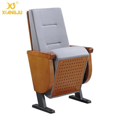 China Red Movie Theater Seats With Fabric Upholstery / Molded Veneer 10 MM Cold Rolled Metal Legs for sale