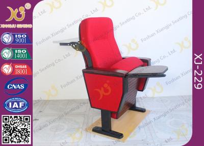China 580mm Arm Center To Center Width Movie Theater Seats With Heavy Duty Folding Table On Back for sale