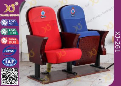China Fire Retardant Vintage Wooden Theatre Seating Chairs For Church Project for sale