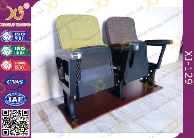 China Small Folded Church Seating Chairs , Steel Frame University Lecture Hall Seating for sale