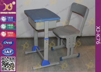 China Adjustable School Desk And Chair With Colorful Plastic Seat 5 Years Warranty for sale