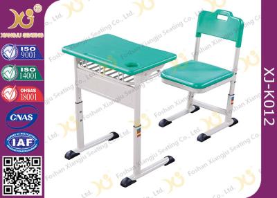 China Classroom Single Modern Student School Desk And Chair Set With Aluminum Alloy Frame for sale
