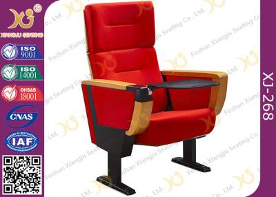 China Foldable Auditorium Theater Seating With Big Food Table In Armrest for sale