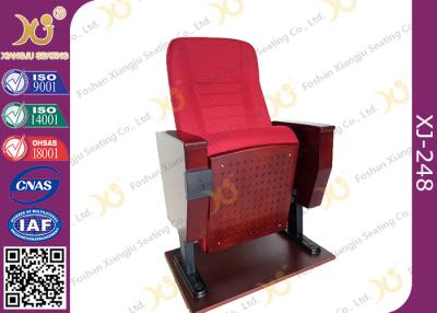 China Back Rest Table Auditorium Theater Seating With Folding Cup Holder On Legs for sale