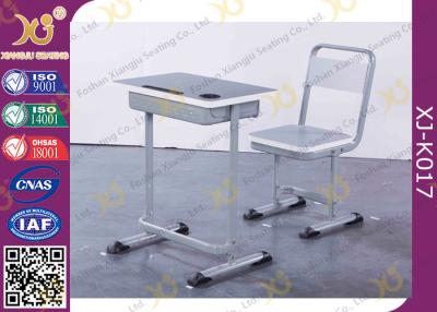 China Plywood Steel Tube Single Learning Desk And Chair For Student 5 Years Warranty for sale