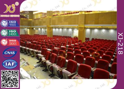 China Varnished Upholstered Beech Plywood Church Hall Chairs / Movie Theater Seats for sale