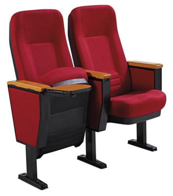 China Durable Plastic Shell Auditorium Theater Chairs With Writing Pad / Church Seats for sale