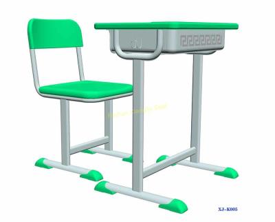China Elementary Middle School Student Desk And Chair Set With Iron Or Aluminum Frame for sale