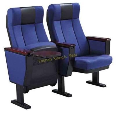 China High Back PU Foam Foldable Auditorium Stadium Chairs With Plywood Back for sale