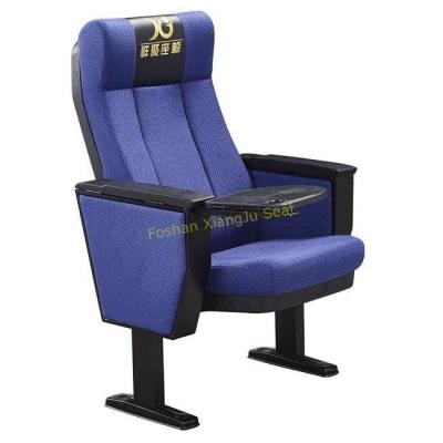 China Classic Church Auditorium Seating With Plastic Writing Pad Table / Movie Theater Chairs for sale