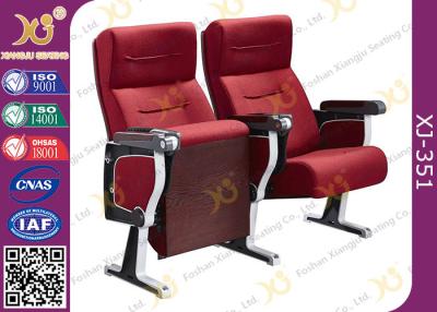China University Classroom Fabric Cover Foldable Theatre Seating With ABS Tablet for sale