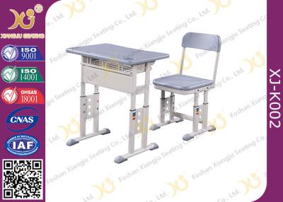 China Double Tube Strong Support Aluminum Student Desk And Chair Set For University School for sale