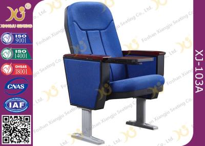 China Back Fixed Type Writing Table Lecture Theatre Seating With Manipulate Tender Design Aluminum Alloy Legs for sale