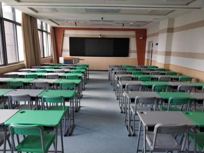 China Ergonomic Cold Rolled Steel Student Desk And Chair Set / School Furniture for sale