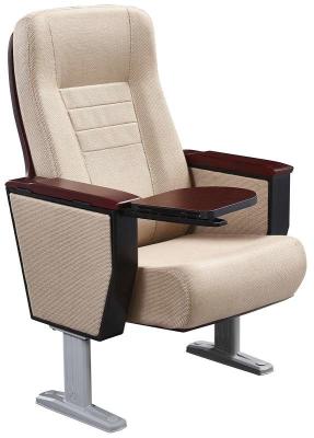 China Modern Standard Seat Auditorium Church Chairs Solid Rubber Wood Armrest for sale
