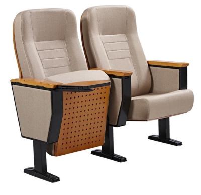China High Back PU Foam Auditorium Chairs With Writing Tablet 5 Years Warranty for sale