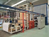 China Frequency Control PVC Carpet Backing Machine Conduction Oil Heating Mode for sale