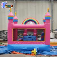 China Custom Inflatable Bouncy Castle Unicorn Kids Jumping Castle with 3-in-1 Play Slide Climb for sale