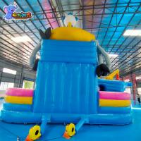 China Kids Inflatable Bouncy Castle with Slide Climbing Area 3m x 2m PVC for sale