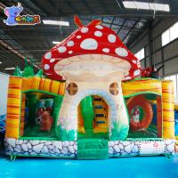 China Mushroom House Inflatable Bouncy Castle for Kids 3-8 Years Indoor Outdoor Play for sale
