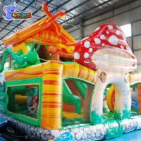 China Mushroom House Inflatable Bouncy Castle for Kids 3-8 Years Indoor Outdoor Play for sale