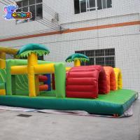 China Custom Inflatable Bouncy Castle Obstacle Course 5m Jumping Castle PVC for sale