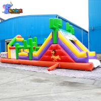 China Cowboy Themed Inflatable Bouncy Castle with Slide for Kids 3-12 Years 2.5m for sale