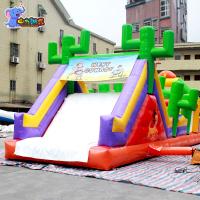 China Cowboy Themed Inflatable Bouncy Castle with Slide for Kids 3-12 Years 2.5m for sale