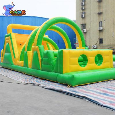 China Inflatable Bouncy Castle Obstacle Course 0.55mm PVC Jumping Castle for Kids for sale