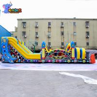 China Mechanical Theme Inflatable Bouncy Castle 0.6mm PVC with Slide Tunnel Climbing Area for Kids 3-12 for sale