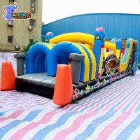 China Mechanical Theme Inflatable Bouncy Castle 0.6mm PVC with Slide Tunnel Climbing Area for Kids 3-12 for sale