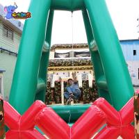China Camouflage Theme Inflatable Bouncy Castle Inflatable Obstacle Course for sale